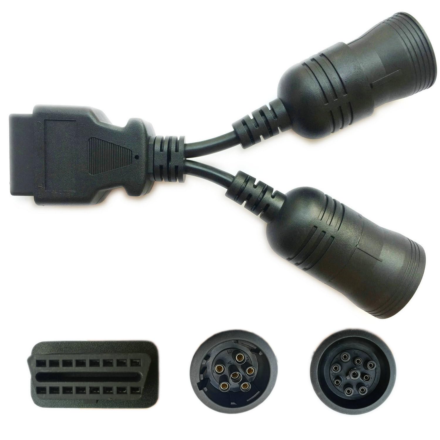 Truck OBD 6Pin 9Pin J1708 J1939 Protocol Diagnostic Adapter Cable,Heavy ...