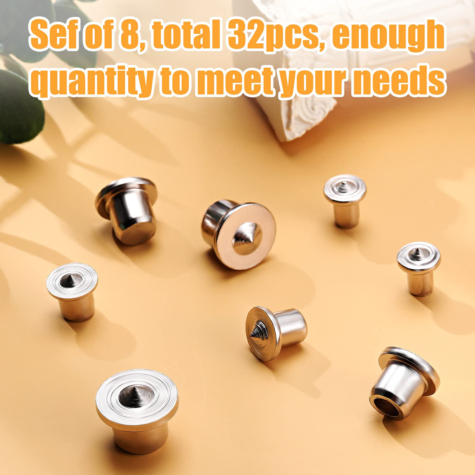 Mua 32 Pieces Dowel Pins Center Point Set Solid Hollow Dowel Tenon ...