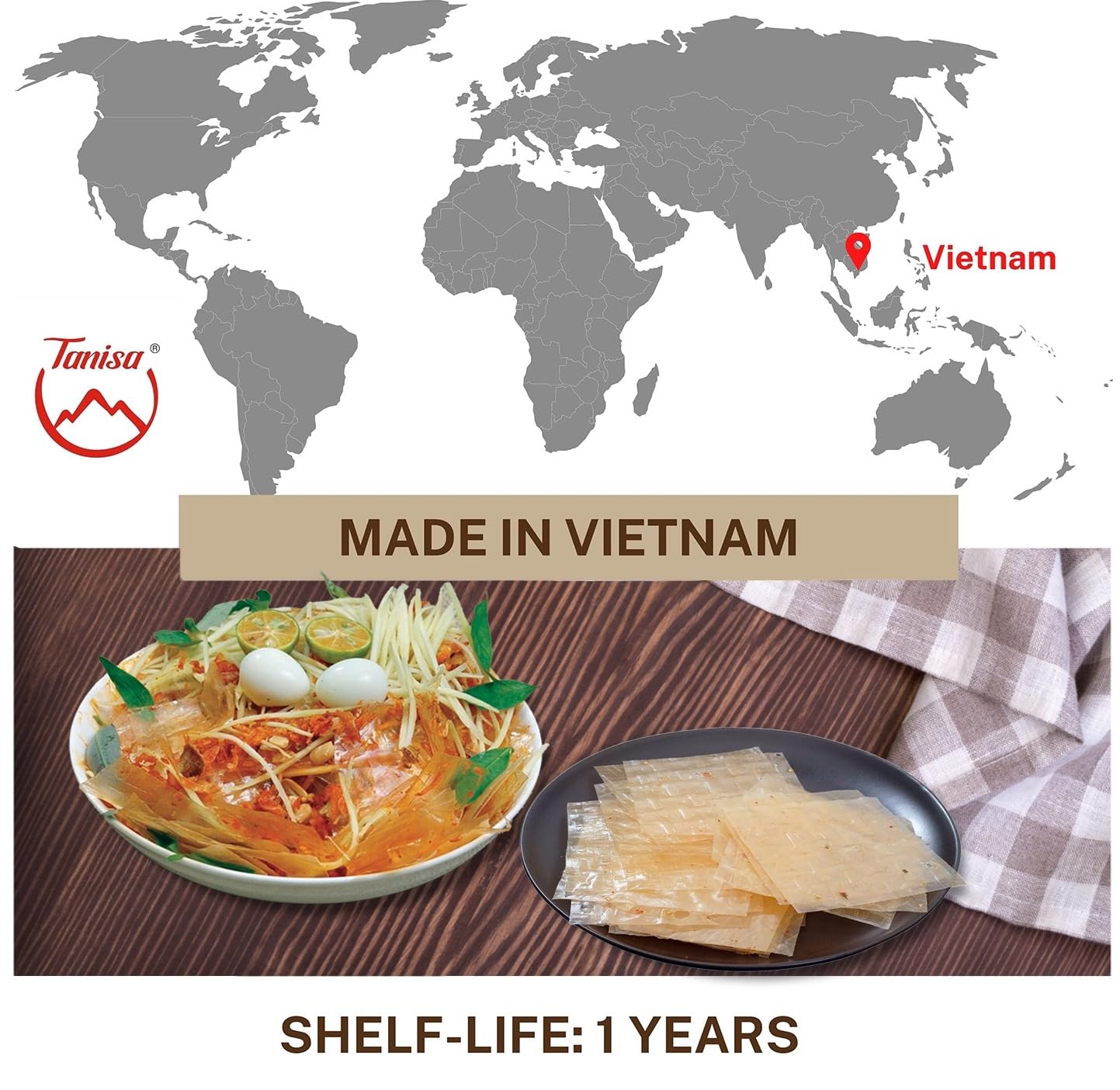 Mua Chilli Rice Paper - Vietnamese Dried Spicy Rice Paper Snacks (11cm ...