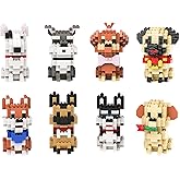 Amazon.com: SEMKY Micro Mini Blocks Dog Series 8 in 1 Animal Model Set ...