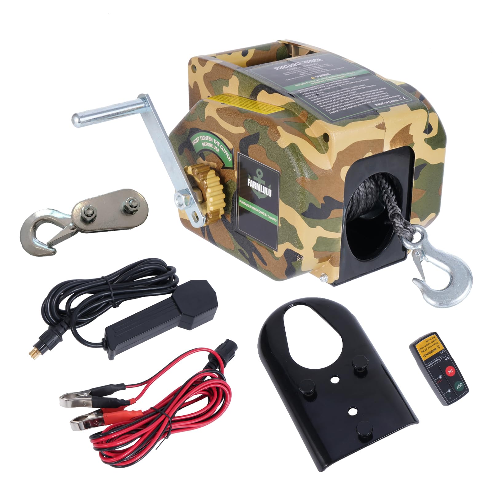 FarmLuLu Electric Boat Winch, Portable Reversible Trailer Winch for ...