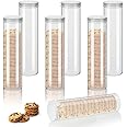 Amazon.com: 6 Pieces Round Cracker Containers Saltine Sleeve Storage ...