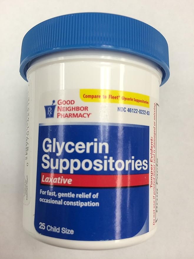 Amazon.com: Glycerin Suppositories Laxative (for Children from 2-6 ...