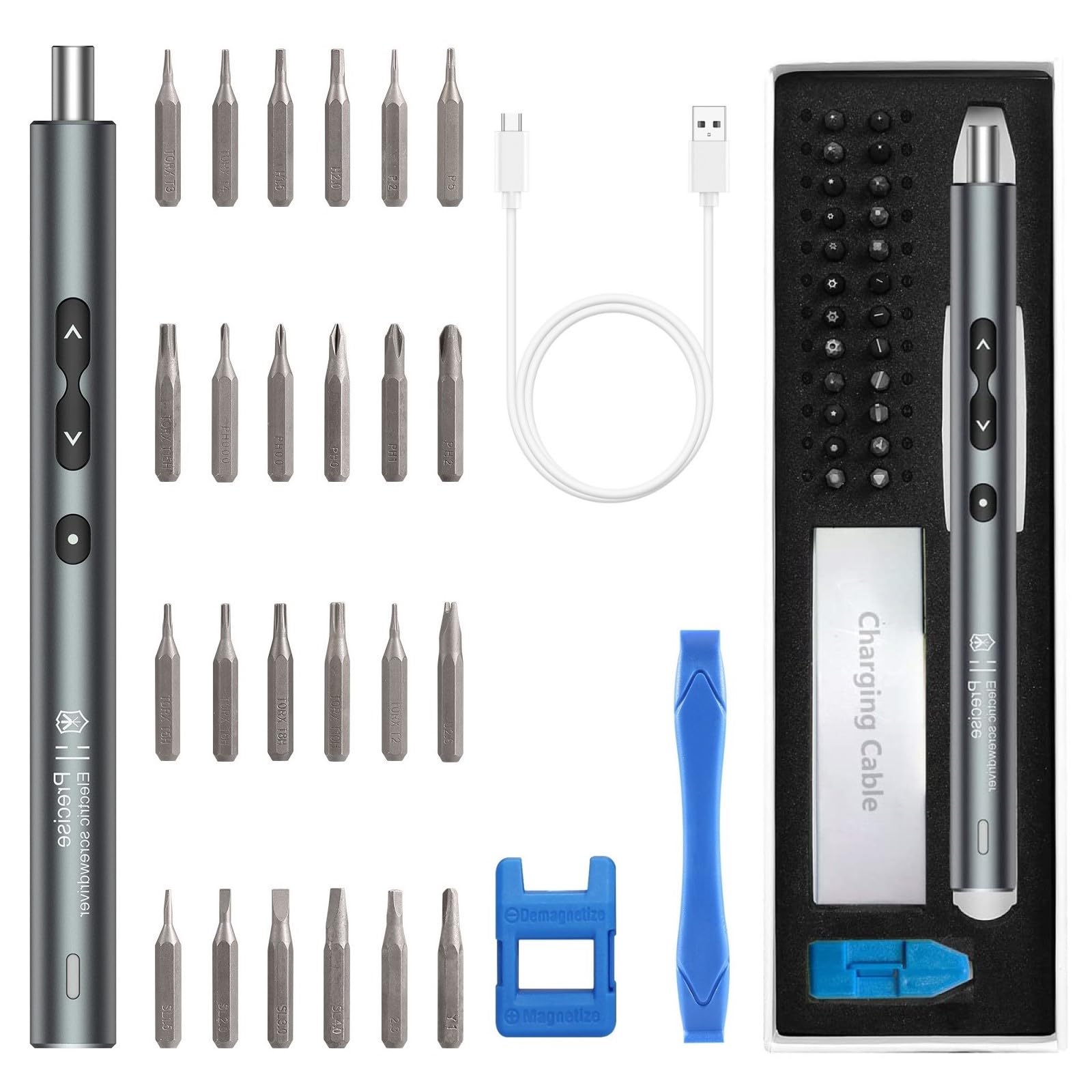 LOFICOPER Mini Electric Screwdriver, Precision Screwdriver Set, 28 in 1 ...