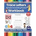 Trace Letters - Alphabet Handwriting & Number Practice Workbook For ...