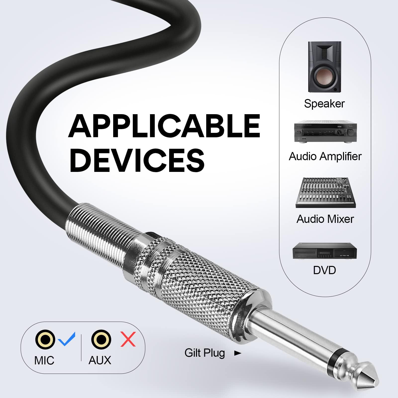 Mua OneOdio ON55 Microphone with Jack Plug, Clip Holder & 5 m XLR Cable ...