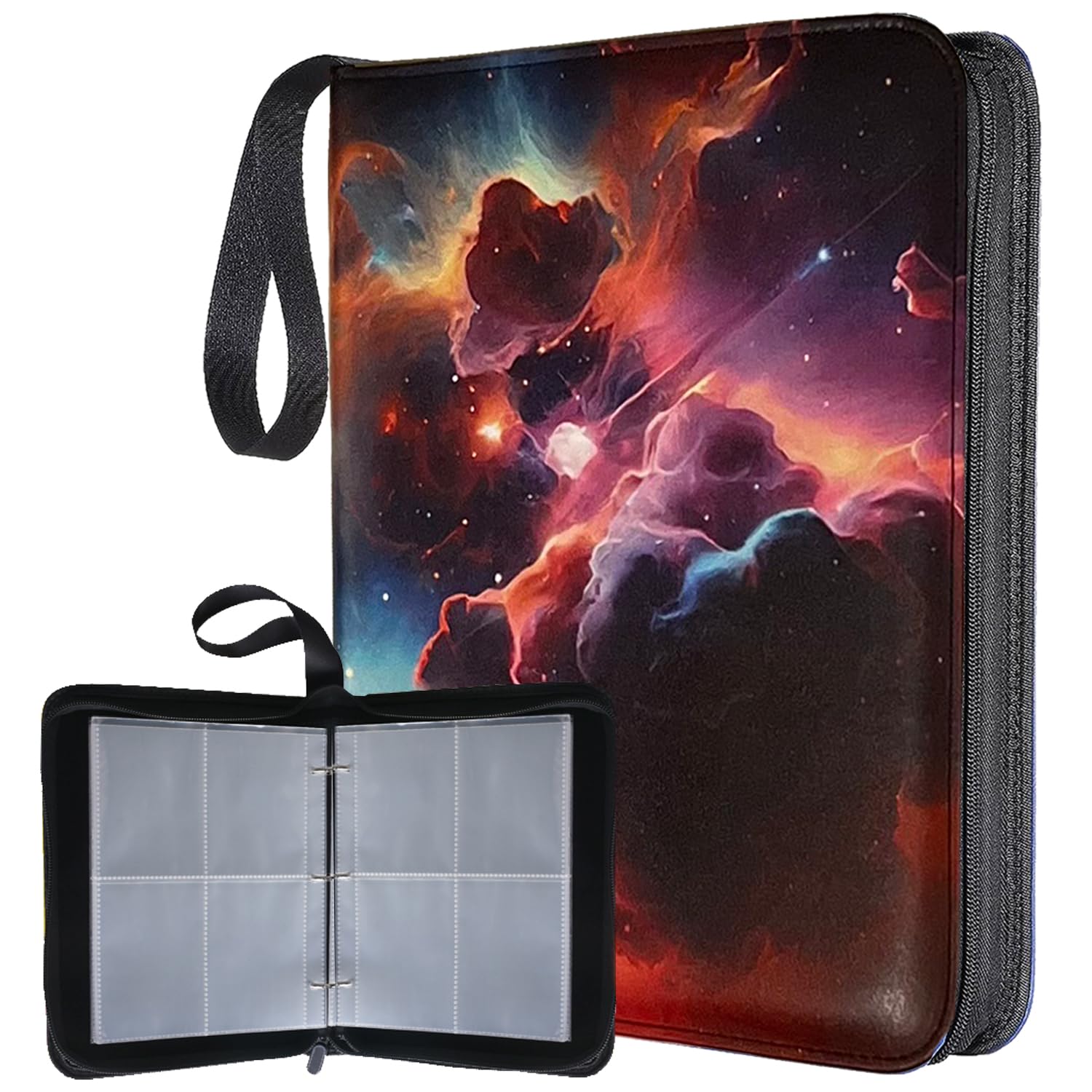 400 Pocket Card Binder, Trading Card Binder with Fantasy Space Design ...