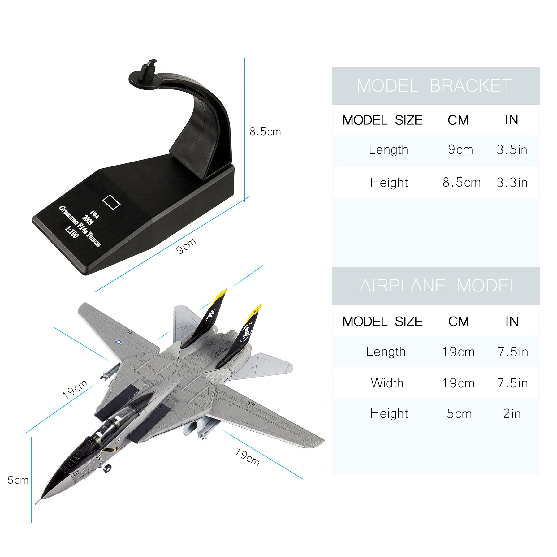 Mua Fighter Jet Model 1/100 F-14 Tomcat Skeleton Fighter Plane Model ...