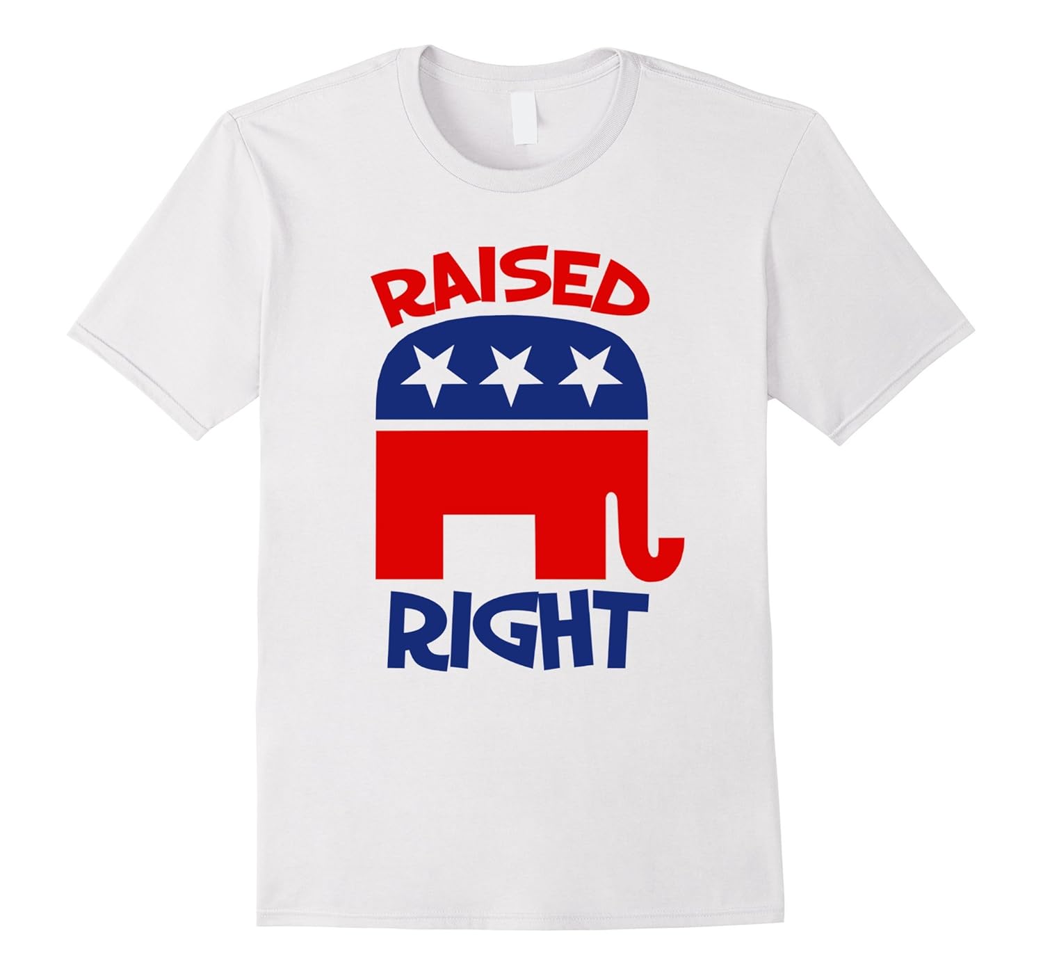 Raised right GOP elephant logo shirt Republican kids tee-CD – Canditee