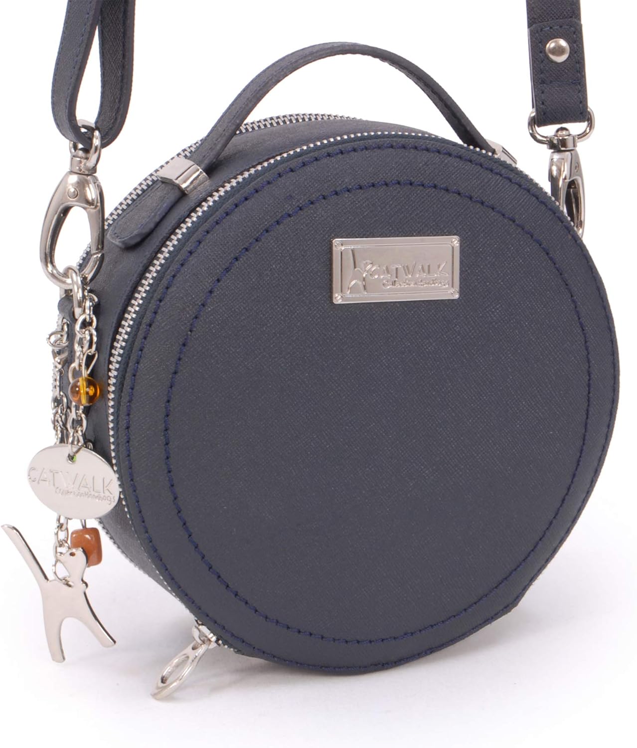 Catwalk Collection Handbags – Small Round Shaped Shoulder Bag ...