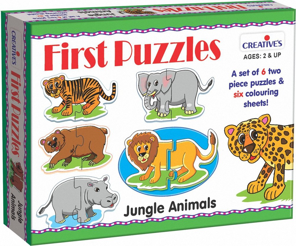 CREATIVE EDUCATIONAL 0794 Jungle Animals First Puzzle: Amazon.co.uk ...