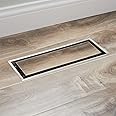 Zion Customizable Floor Registers 4 x 10" Heavy Duty Steel Modern Flush ...
