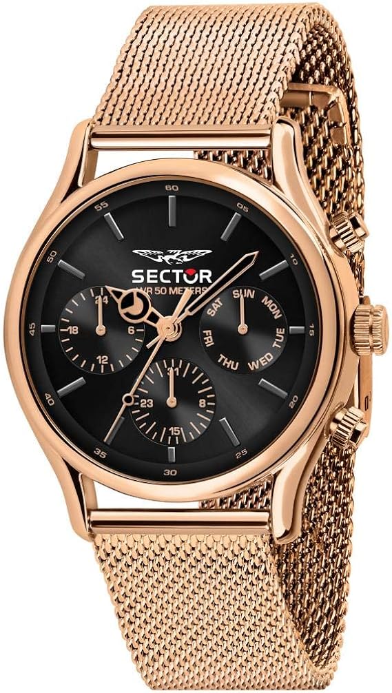 Sector No Limits Mens Analogue Quartz Watch with Stainless Steel Strap ...