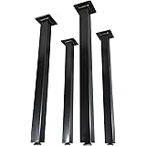 Amazon.com: Brushed Stainless Metal Post Table Legs - Any Size : Tools ...