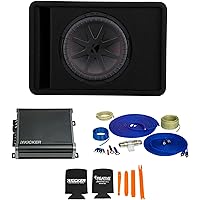 Amazon.com: Kicker Comp R 12" Subwoofer Package with Amp & Wire Kit ...