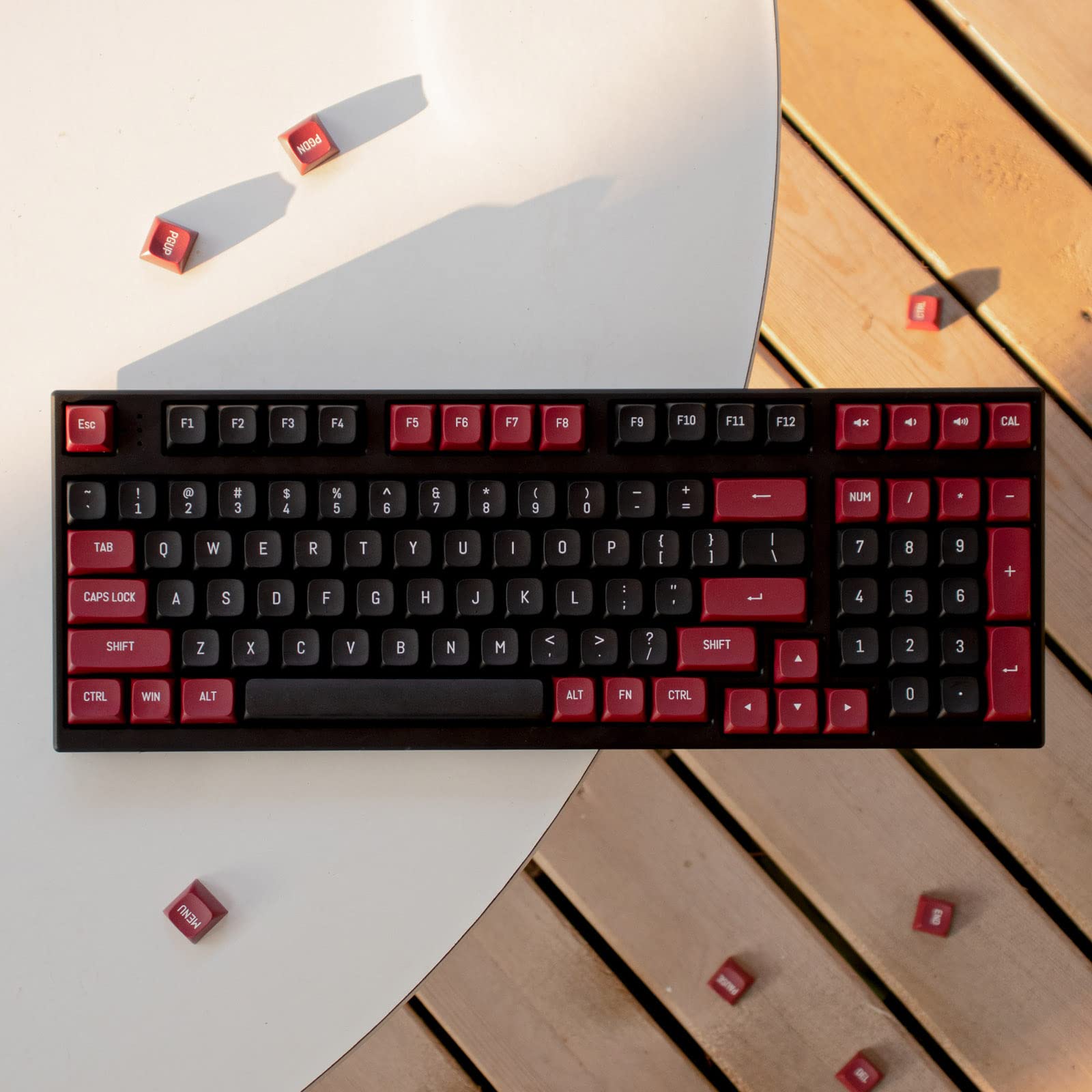Mua mintcaps Black Red Keycaps Set 150 Keys MSA Profile Doubleshot ...