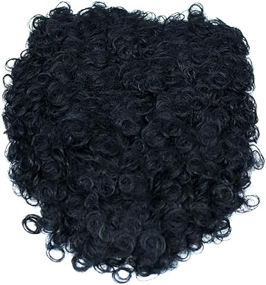 Amazon.com: Treasure Gurus Curly Fake Black Chest Body Hair Wig Funny ...