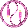 Amazon.com: USB C Monitor Cable [3ft, Pink], 20Gbps High-Speed Data ...