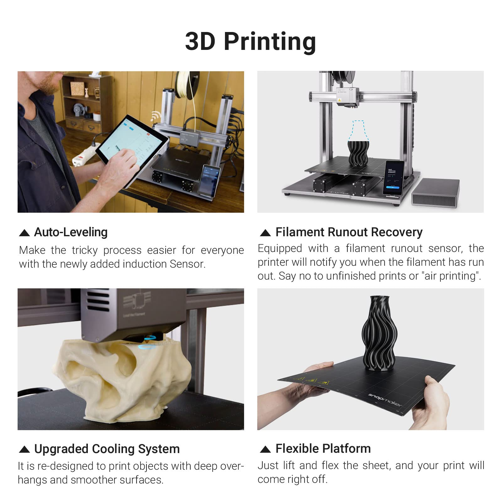 Mua Snapmaker F350 2.0 Modular 3D Printer with One Black PLA Filament ...