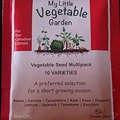 Vegetable Seeds Variety Pack Canada - 10 Heirloom Varieties (Container ...