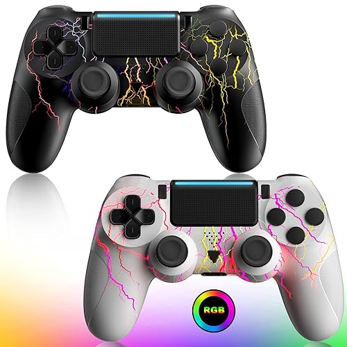 BOKESUYA 2 Pack Wireless Controller for PS4,Wireless Remote Controller ...