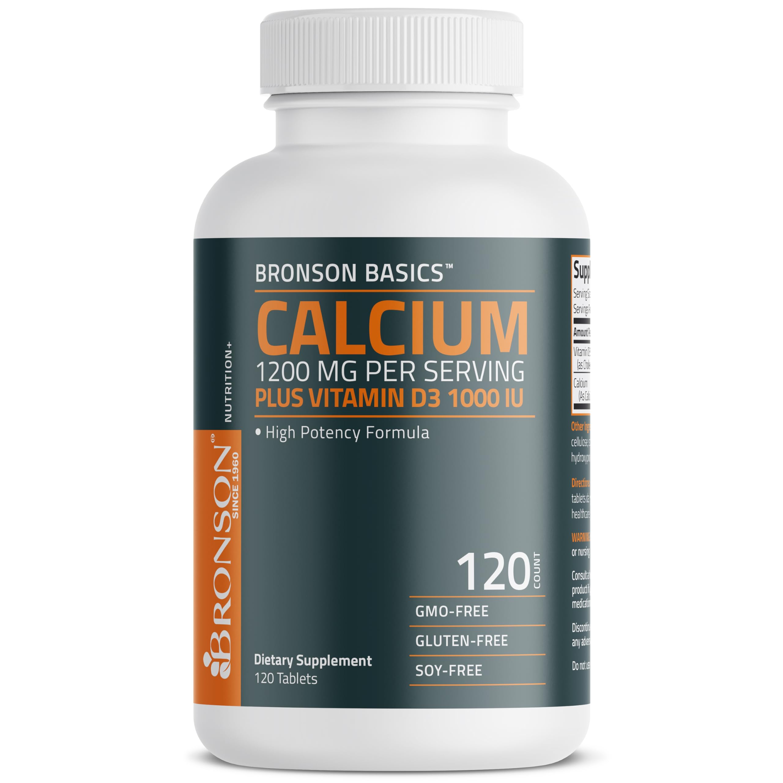 Bronson Basics - Calcium Plus Vitamin D3 - SuppCo