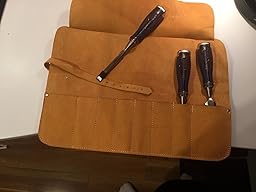 Faithfull Leather Chisel Roll - 8 Pocket: Amazon.co.uk: DIY & Tools