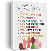 Amazon.com: Diversity Wall Art Canvas Painting Print Framed Being ...