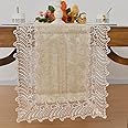Amazon.com: LIN TONG Table Runner, Lace with Exquisite Rose Embroidered ...