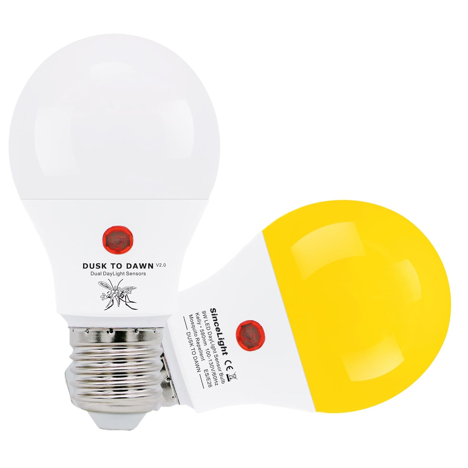 Dusk To Dawn LED Bulb With Dual DayLight Sensor · Bug Light Bulb ...