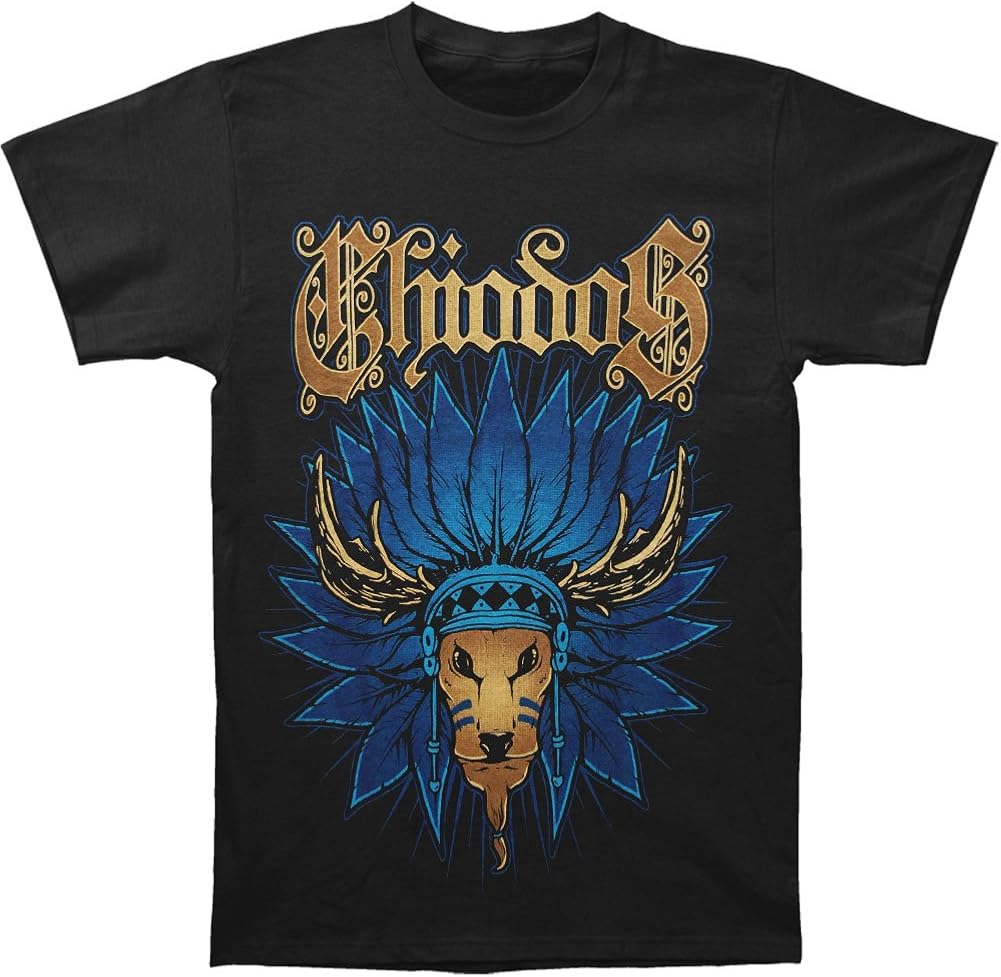 Amazon.com: Chiodos Men's Lion Headdress T-Shirt Medium Black: Clothing