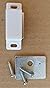 Shutter Hardware 50631-R Box of 10-15lb Single Magnetic Catch White ...