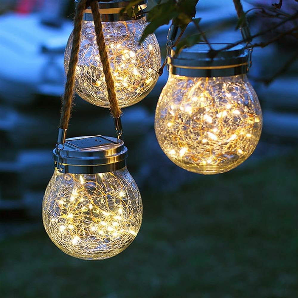 Amazon.com: Solar Lights Hanging Outdoor 2 Pack ,Solar Laterns ...