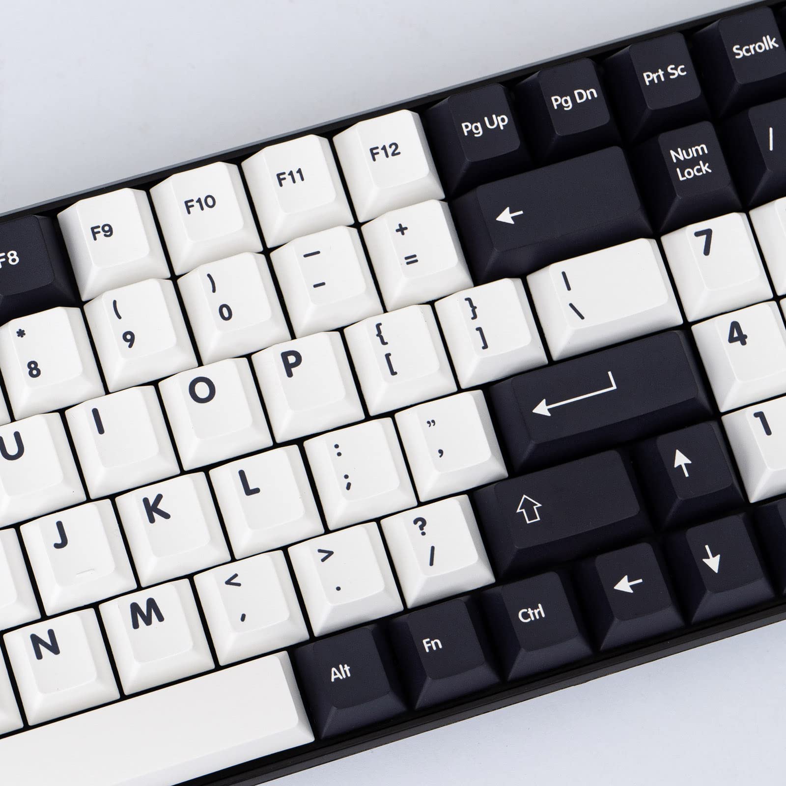 Mua PBT Keycaps 133 Keys Black White Keycaps Cherry Profile Dye ...