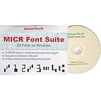 Amazon.com: MICR Font Suite : 15 MICR E13B , 14 Secure.