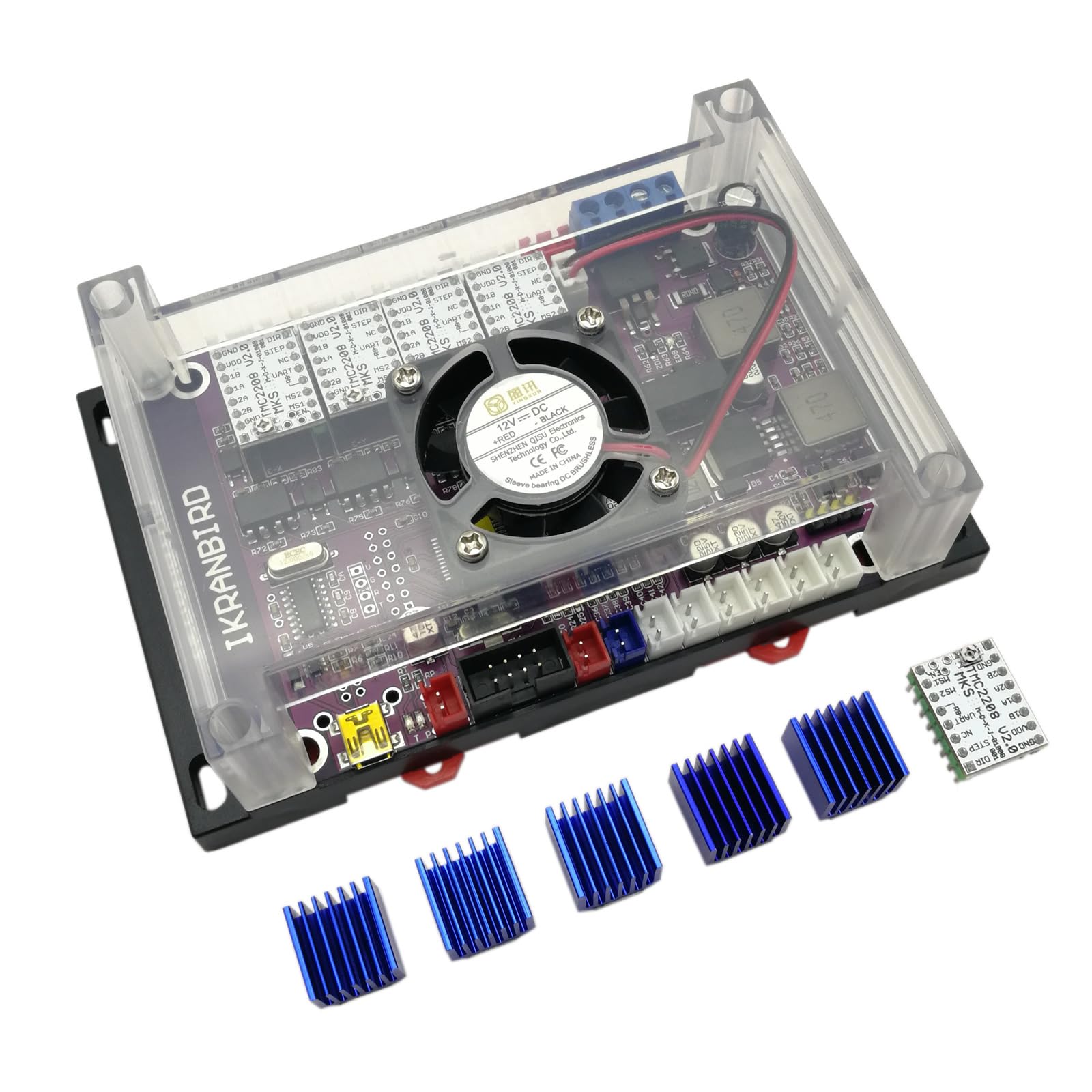IKRANBIRD Grbl 1.1 4-Axis Controller with Optocoupler Isolation Support ...