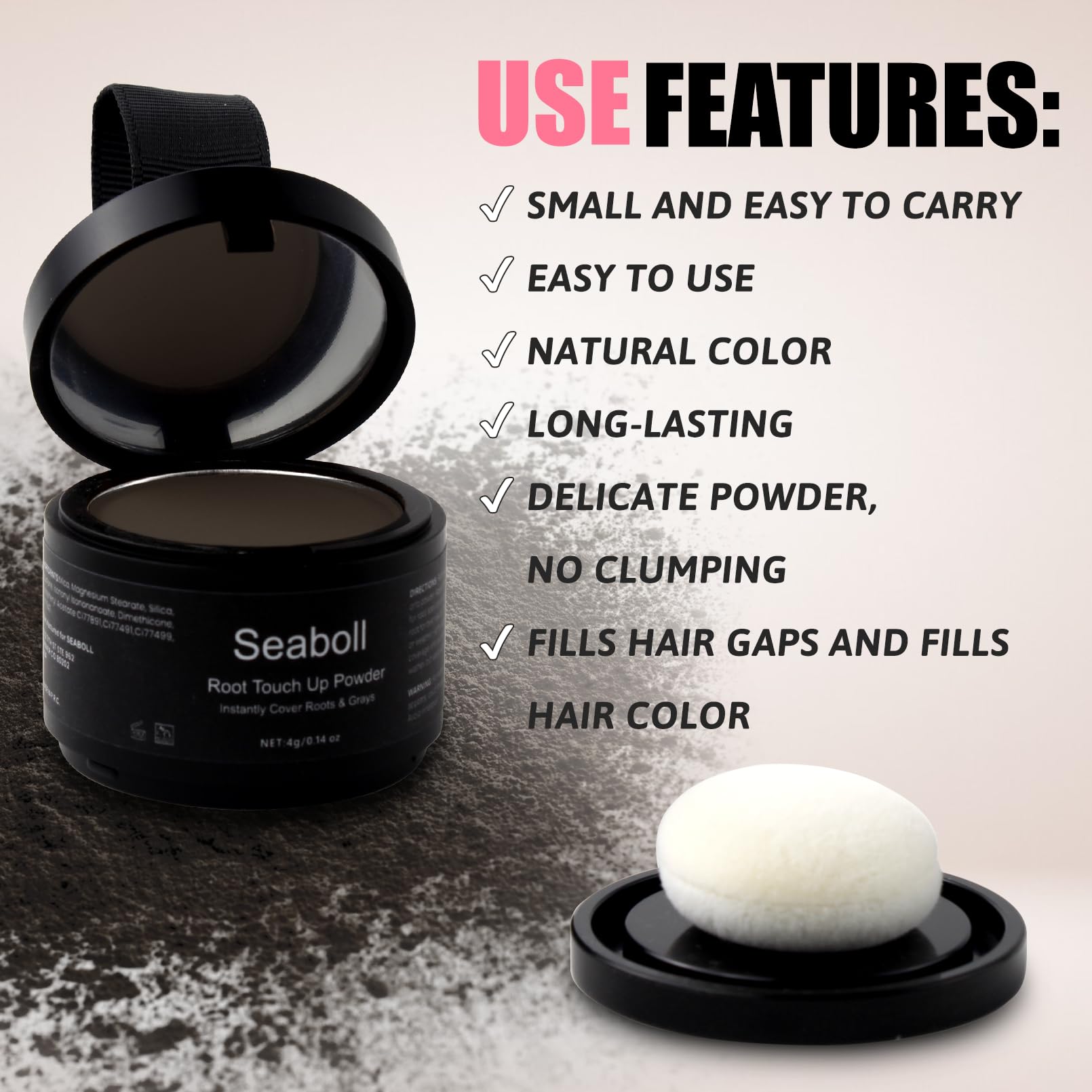 Root Touch Up Powder, Instantly Root Cover Up Powder Stain-Proof ...