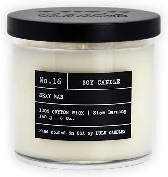 Amazon.com: Lulu Candles, Scented Jar Candle, (Sexy Man - Smells Like ...