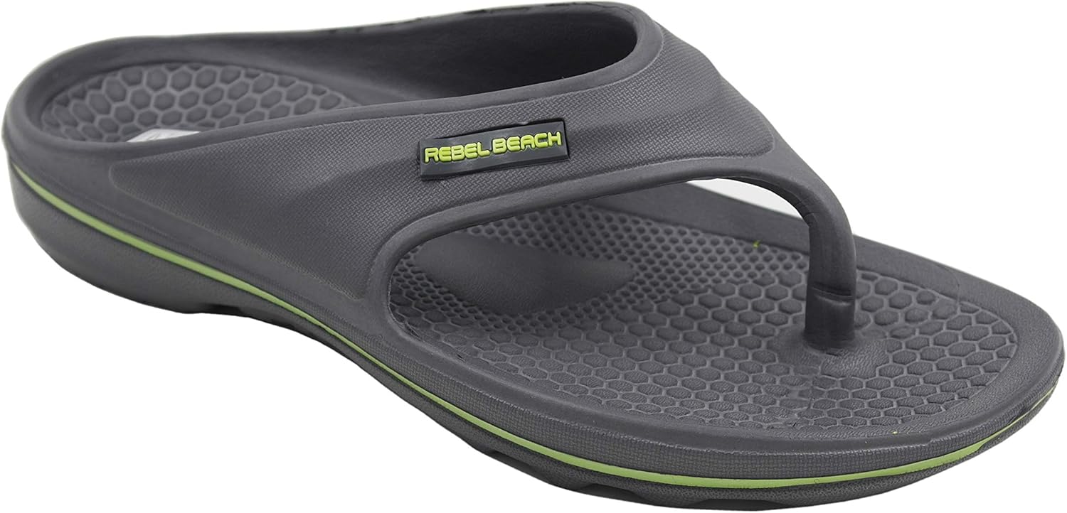 Adults Lightweight EVA Flip Flops (UK 7, Grey): Amazon.co.uk: Shoes & Bags