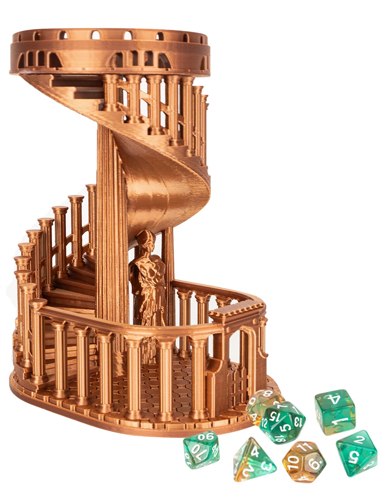 JstFrU DND Dice Tower with Tray for Role Playing Game,Dungeons and ...