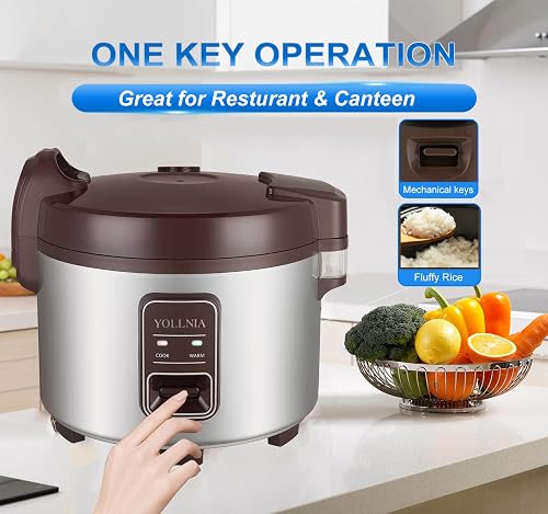 13L Rice Cooker 13L Commercial Rice Cooker - 65 Cup (Cooked) / 35 Cup ...