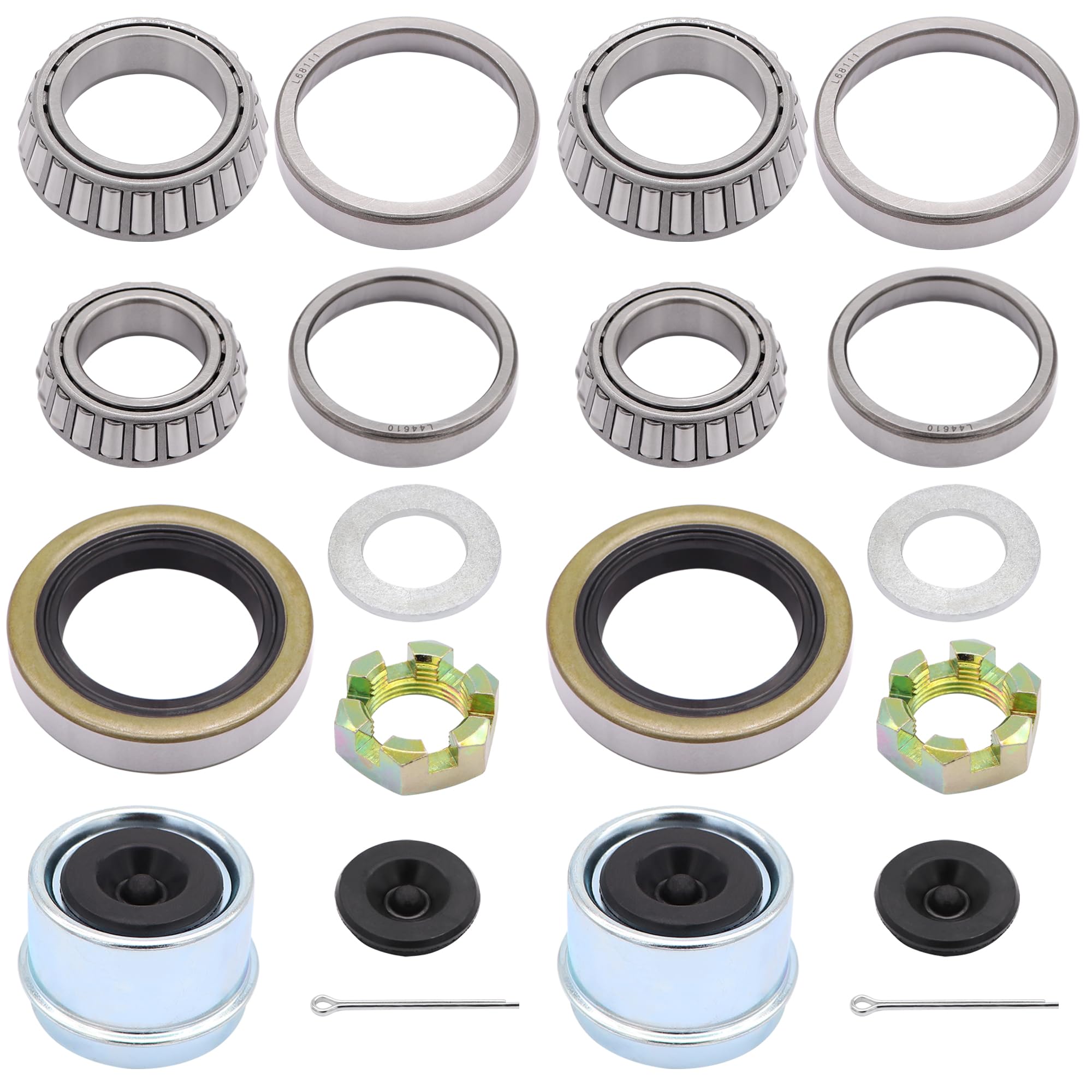 Ruikarhop L68149 L44649 3500lb Boat Trailer Axle Hub Wheel Bearing kit ...