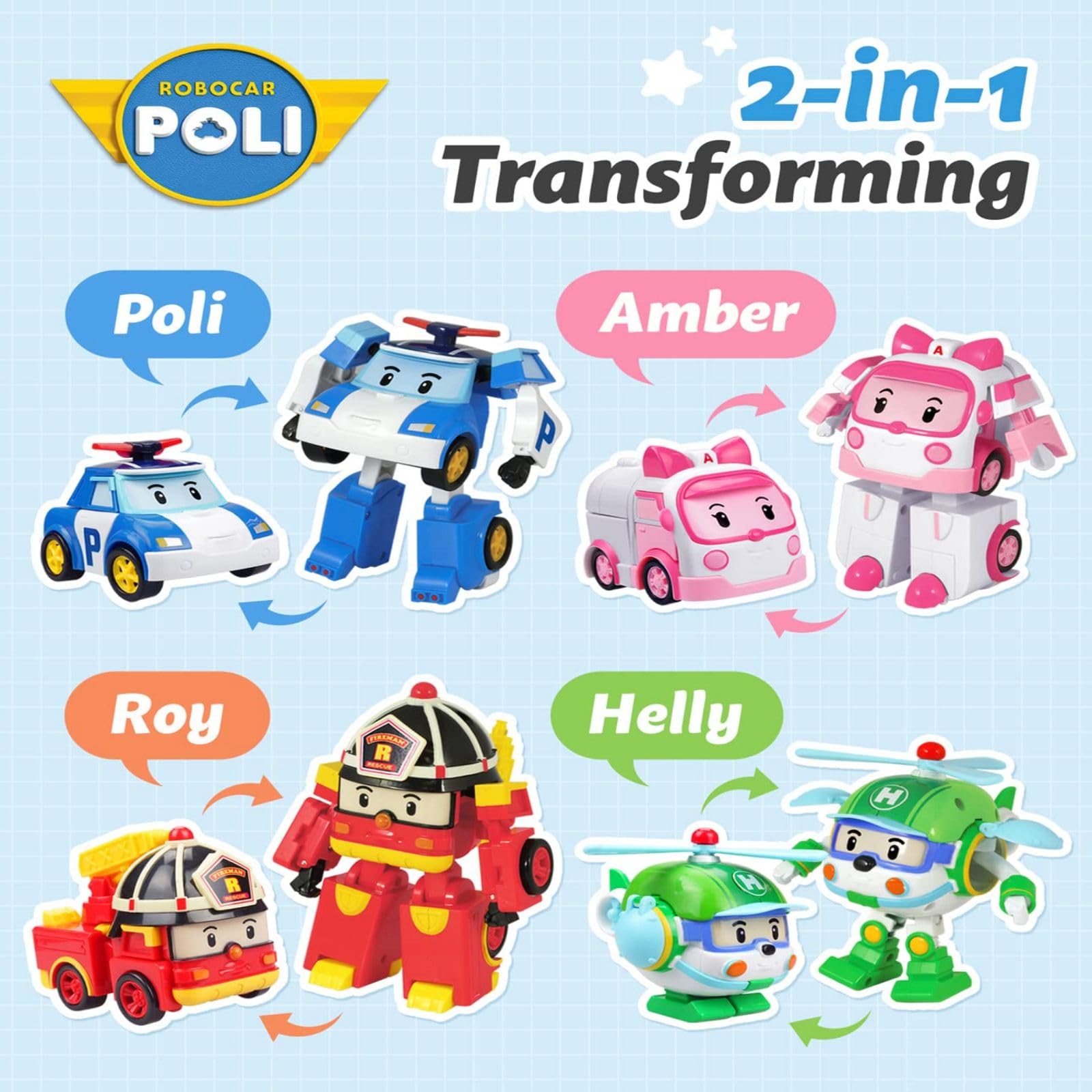 Mua Robocar Poli Transforming Robot, 4" Transformable Action Toy Figure ...