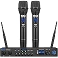 Amazon.com: Pyle UHF Wireless Microphone System - Portable Digital Audio Sound Mixer Receiver w ...