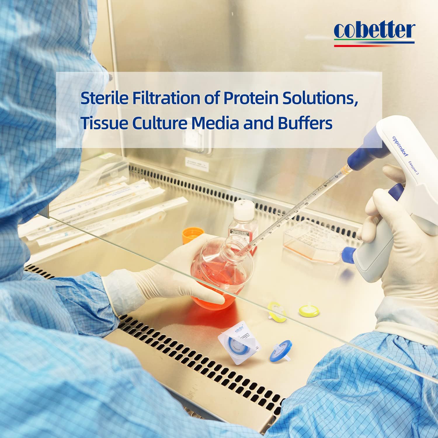 Mua COBETTER 10 Pack Syringe Filter PES Hydrophilic Filtration Sterile ...