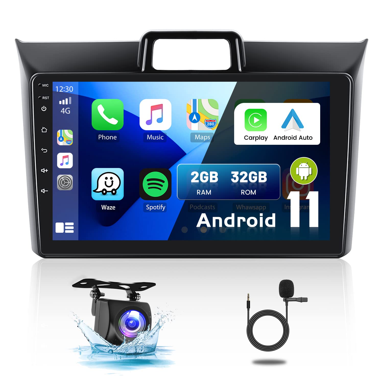 Mua for 2015-2017 Toyota Corolla Axio Radio, Apple CarPlay Android 11 ...