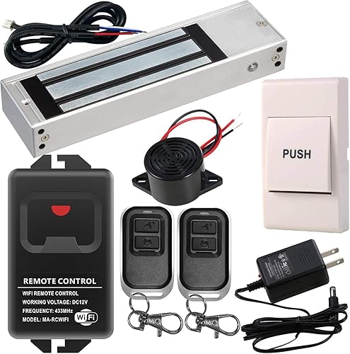 Access Control System Kit with 1200lbs UL Listed Magnetic Lock Exit ...