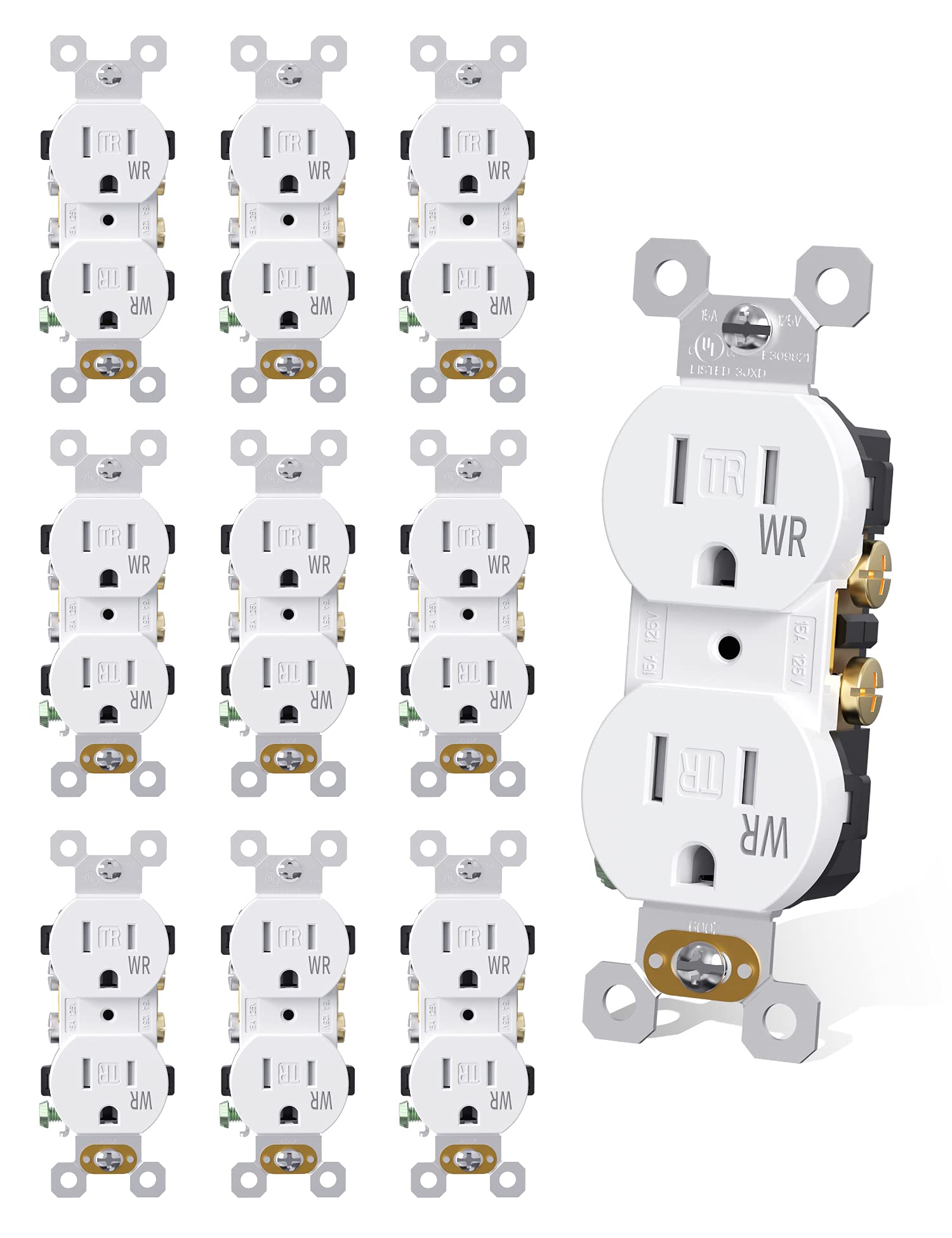 Mua AIDA 15 Amps Outlets Duplex Electrical Receptacle Outlets,Weather ...