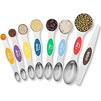 Zulay Heavy Duty Stainless Steel Measuring Spoons with Easy to Read ...