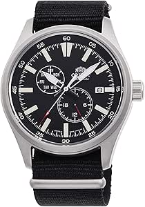 Amazon.com: ORIENT"Defender 2" Sports Automatic Black Dial Nylon Watch ...